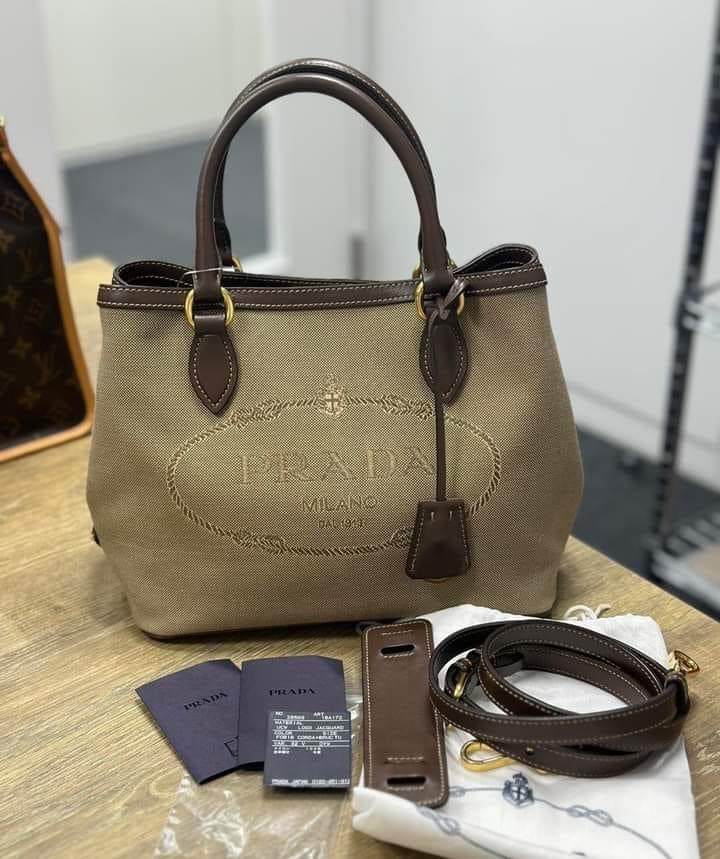Authentic Prada 2 way Bag, Luxury, Bags & Wallets on Carousell