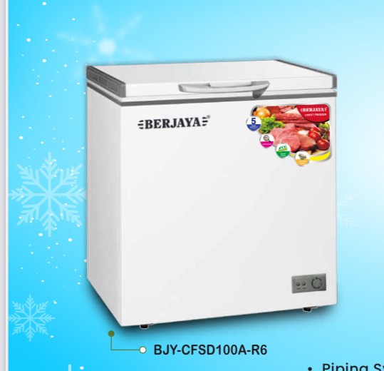 Berjaya Chest freezer 227Liter, TV & Home Appliances, Kitchen ...