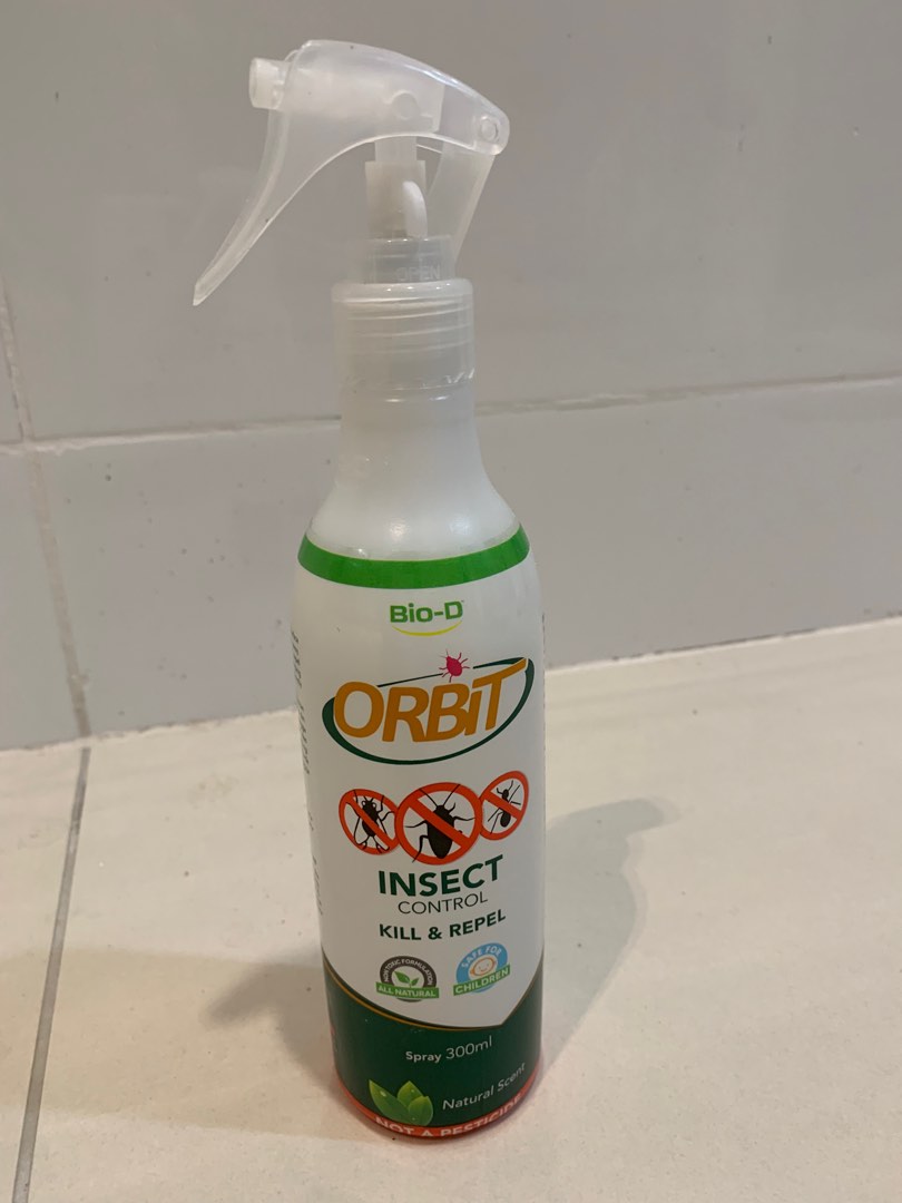 BIO D ORBIT INSECT CONTROL 300ML-NATURAL, Health & Nutrition, Insect Repellent on Carousell