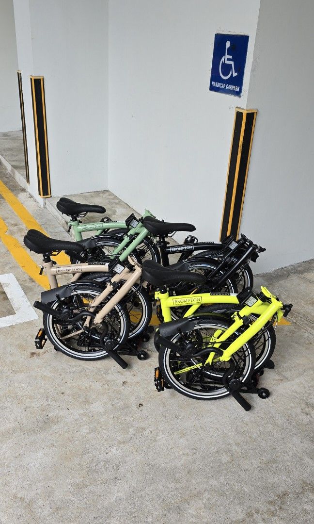 Brompton cline c line H6R H6L M6R M6L S6R S6L 2024 COLOURS DUNE SAND, YUZU LIME, BLACK, FLAME ...