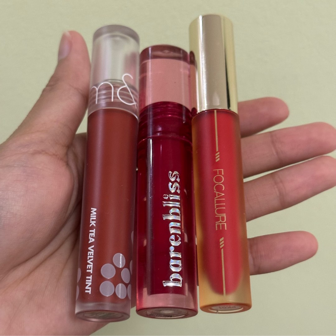 [BUNDLE] ROMAND BARENBLISS FOCALLURE LIP TINTS LIP VELVET, Beauty ...