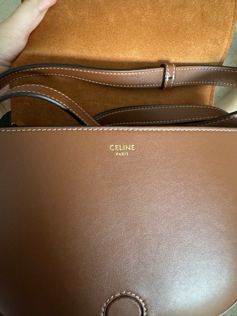 Celine Crossbody Pochette Folco Cuir Triomphe Bag Shoulder Bag, Women's ...