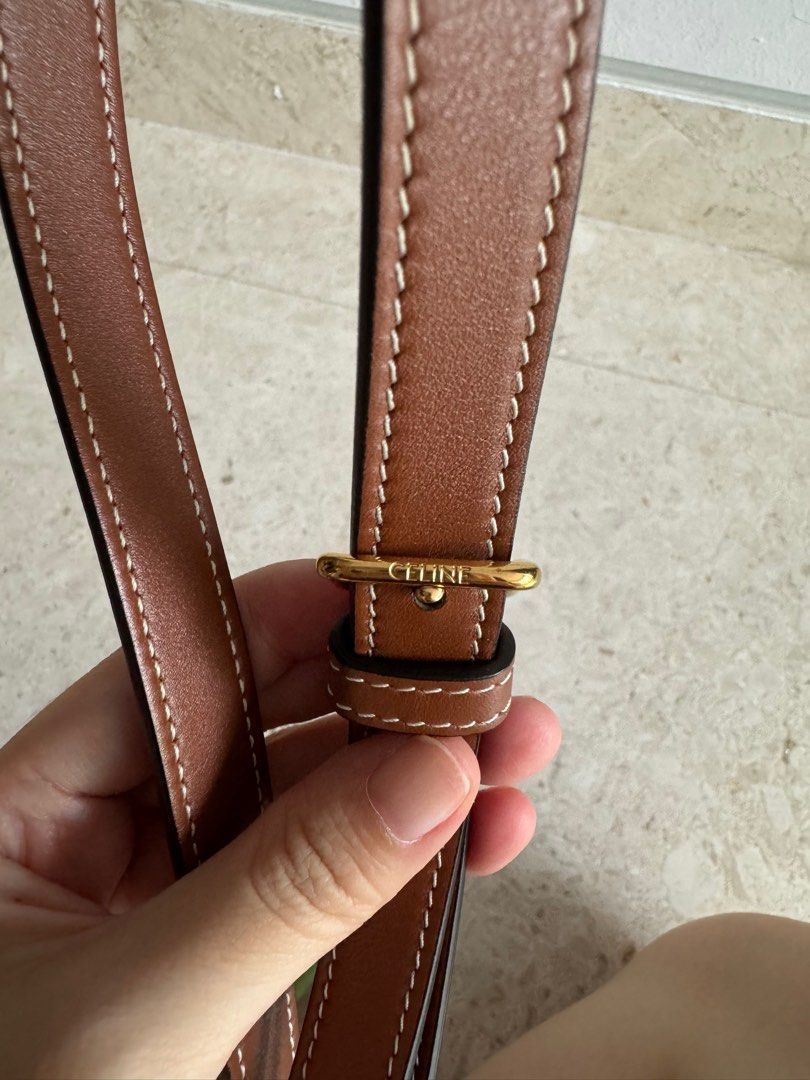 Celine Crossbody Pochette Folco Cuir Triomphe Bag Shoulder Bag, Women's ...