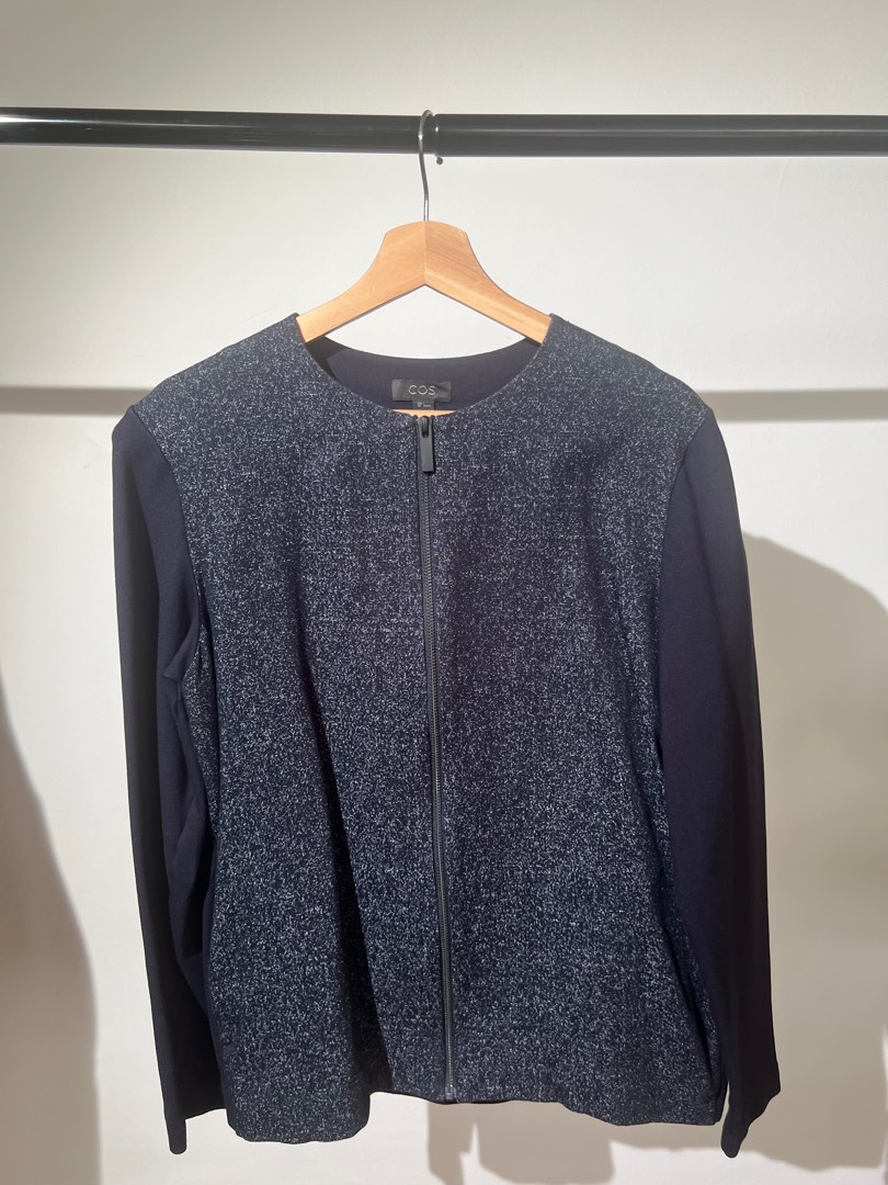 COS Made in Turkey Jacket with Zip, Stretchable Fabric, Men's Fashion ...