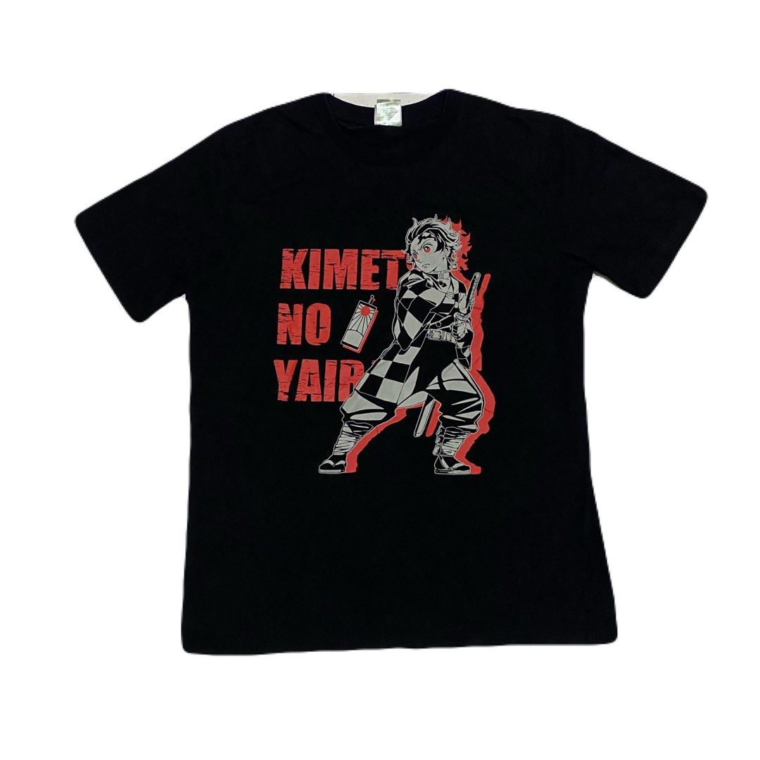 Demon Slayer Tanjiro Anime Official Tshirt, Fesyen Pria, Pakaian ...