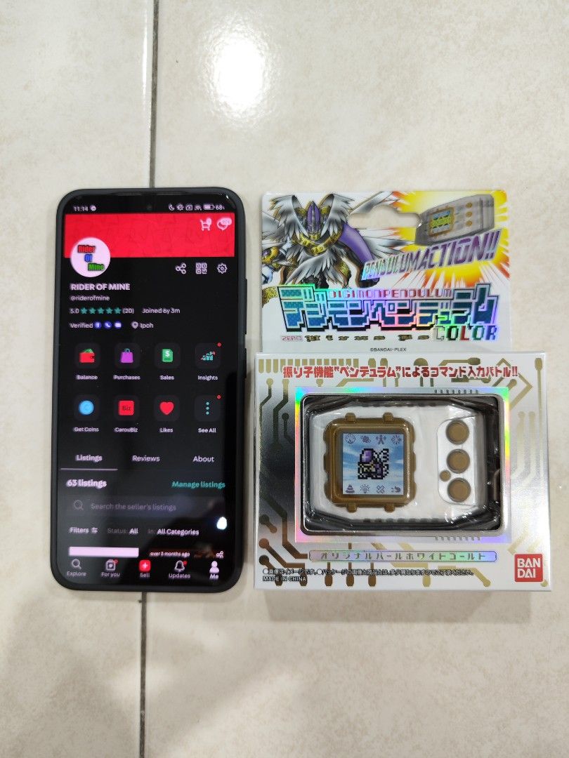 Digimon Pendulum Color ver zero, Hobbies & Toys, Toys & Games on Carousell