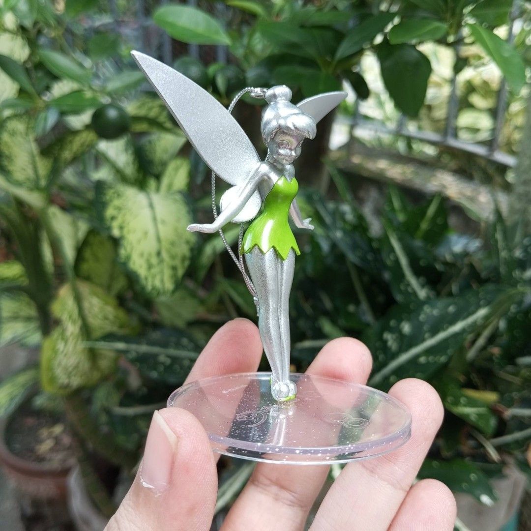 DISNEY Tinkerbell Platinum Ornament 100 Happy Kuji Collectible Figure ...
