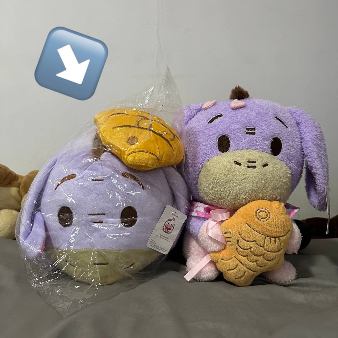 Eeyore Taiyaki Large Plushie Plush Toy from Winnie the Pooh, Hobbies ...