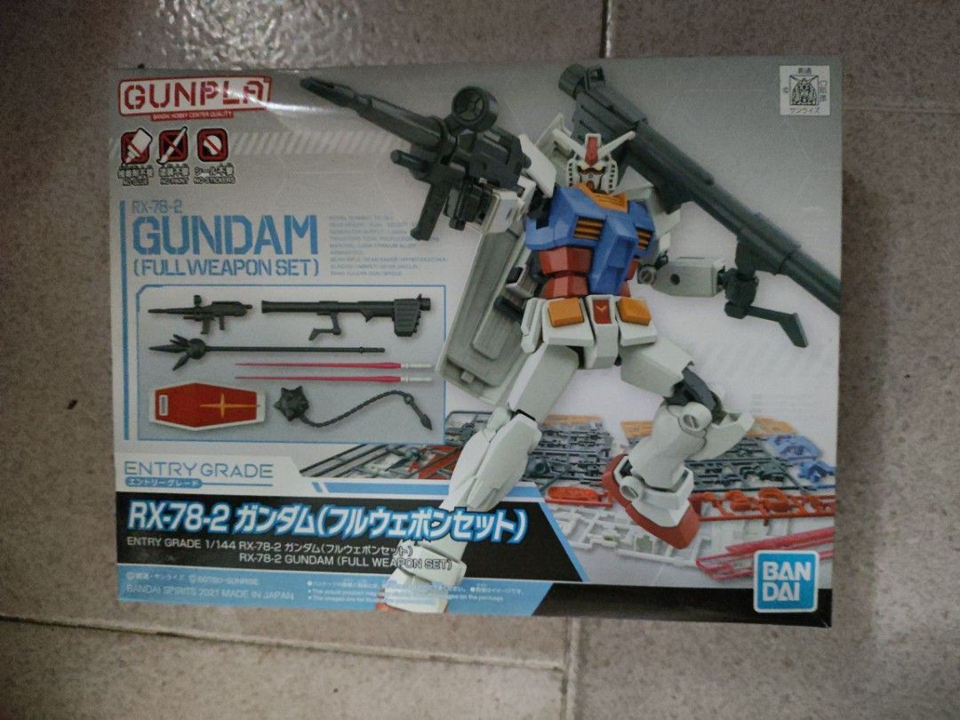 EG / Entry Grade RX-78-2 Gundam Full Weapon Set ver., Hobbies & Toys, Toys & Games on Carousell