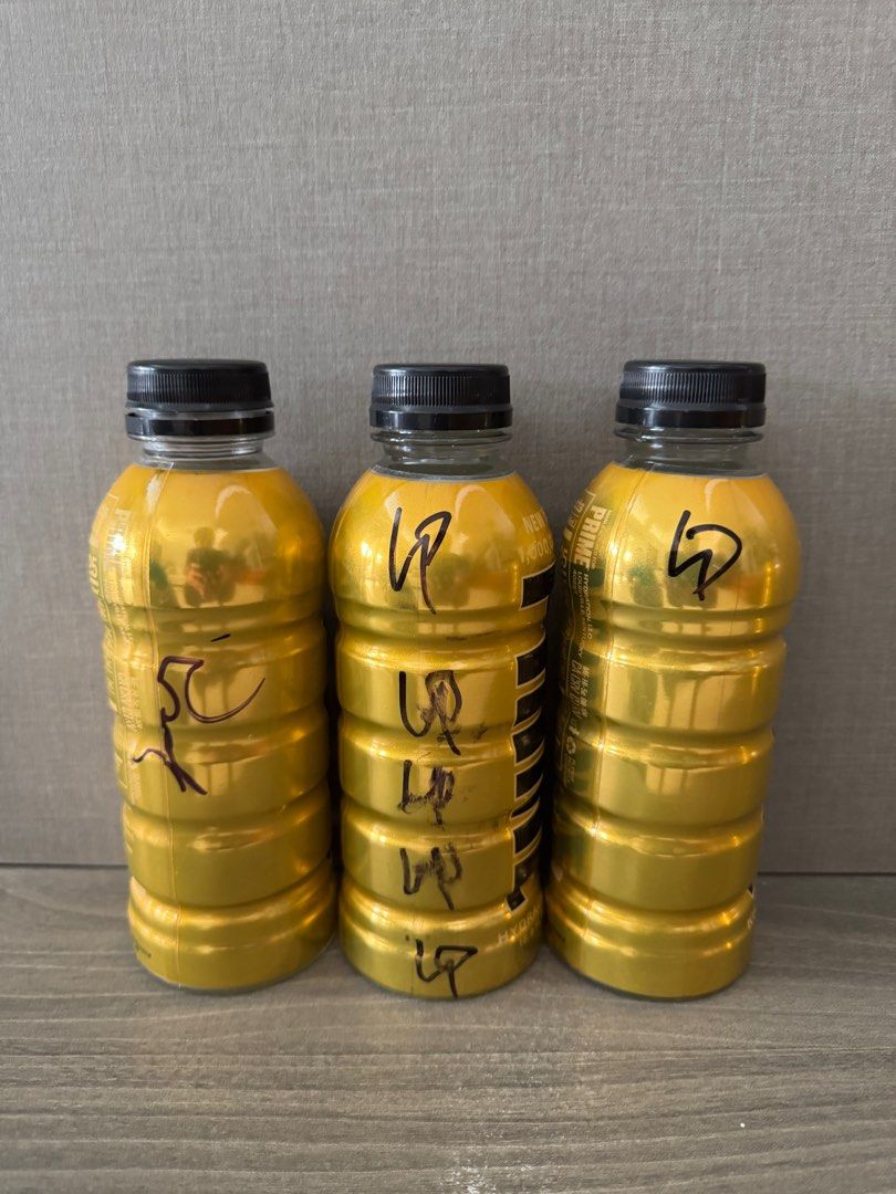 GOLD PRIME (drank by ishowspeed in SG with autograph), Food & Drinks ...