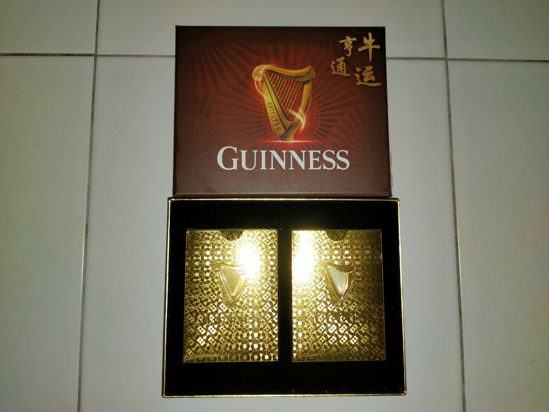 Guinness Golden Poker Playing card Limited Edition 2021 Brand New ...