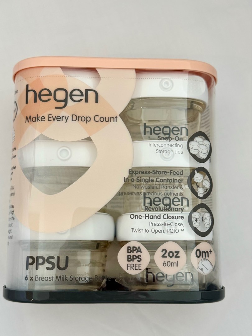 Hegen PCTO 60ml/2oz Breast Milk Storage PPSU, 6-PACK, 兒童＆孕婦用品, 護理及餵哺, 護理及餵哺 - 母乳及奶瓶 - Carousell