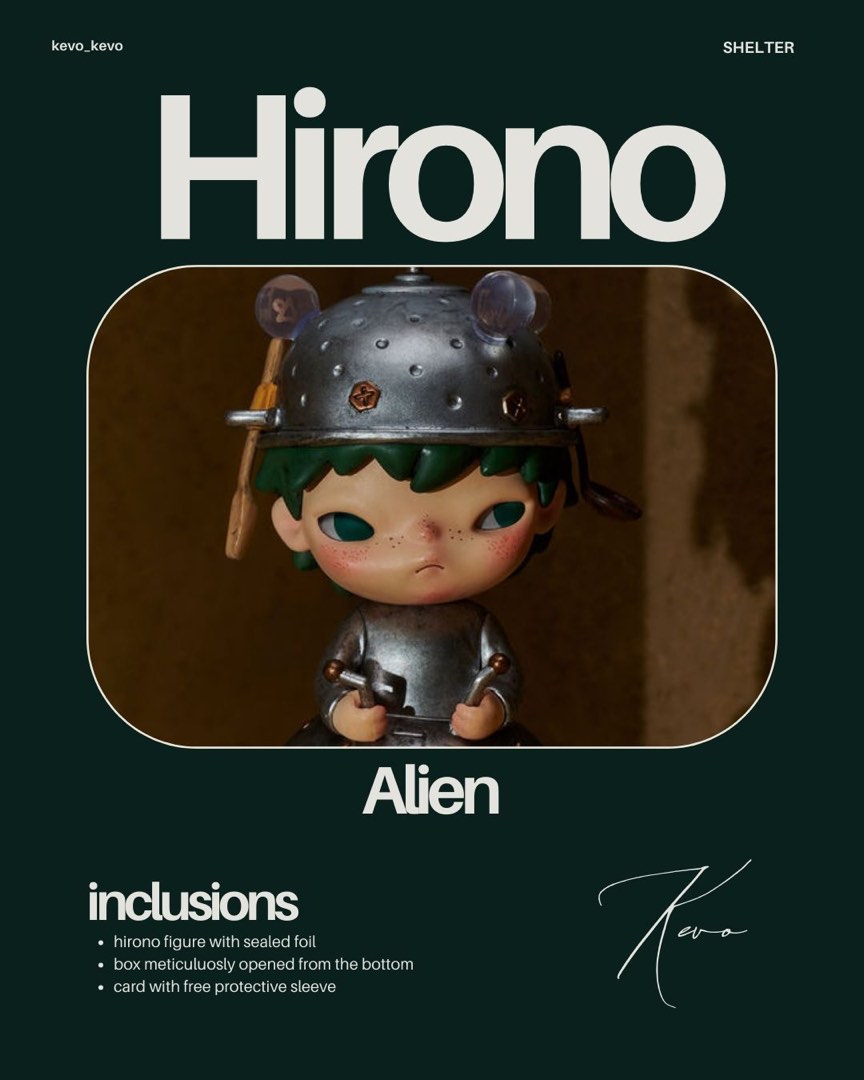 Hirono Alien (Shelter), Hobbies & Toys, Toys & Games on Carousell