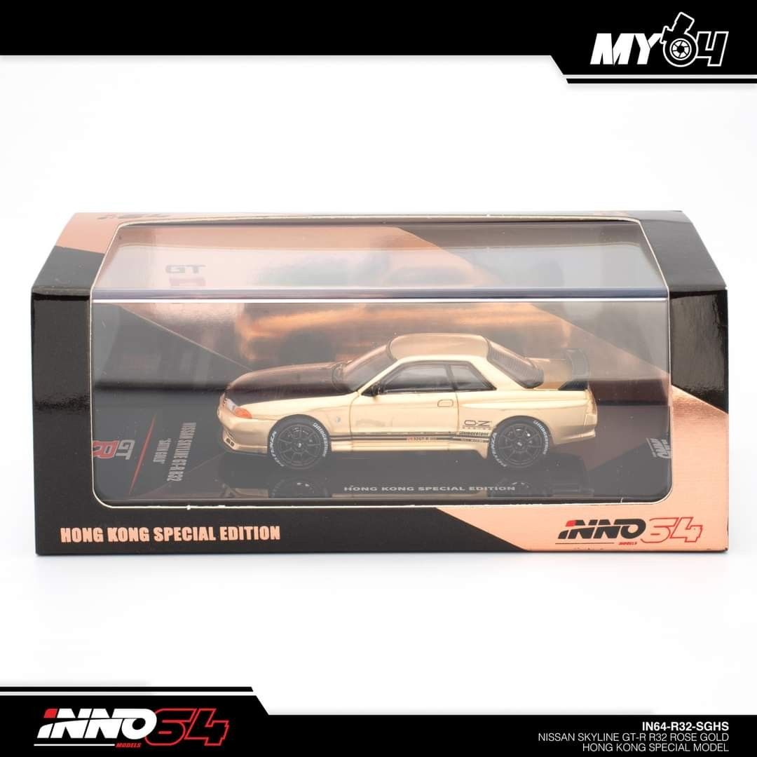 Inno64 Nissan Skyline GT-R R32 Rose Gold Hong Kong Special, Hobbies ...