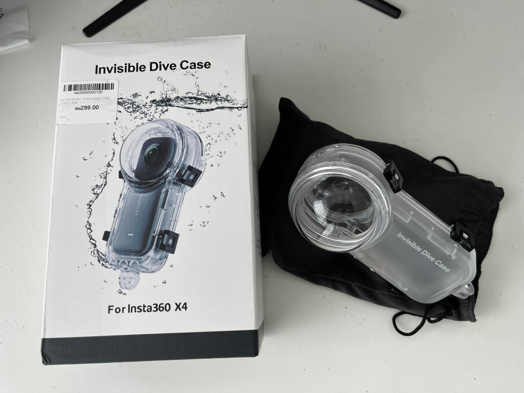 Invisible Dive Case (OEM) for Insta360 X4 (only used 2 times ...