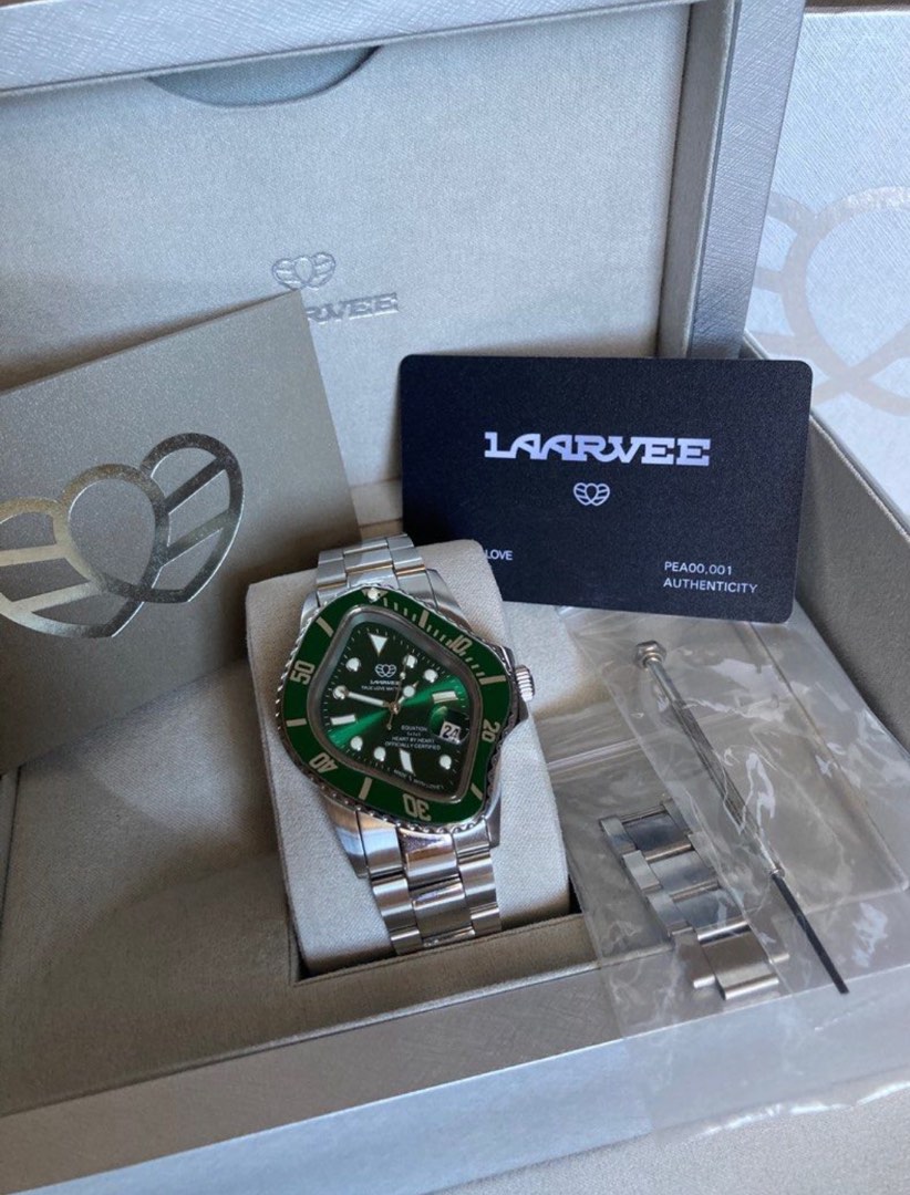 Laarvee Green dial/bezel, Luxury, Watches on Carousell