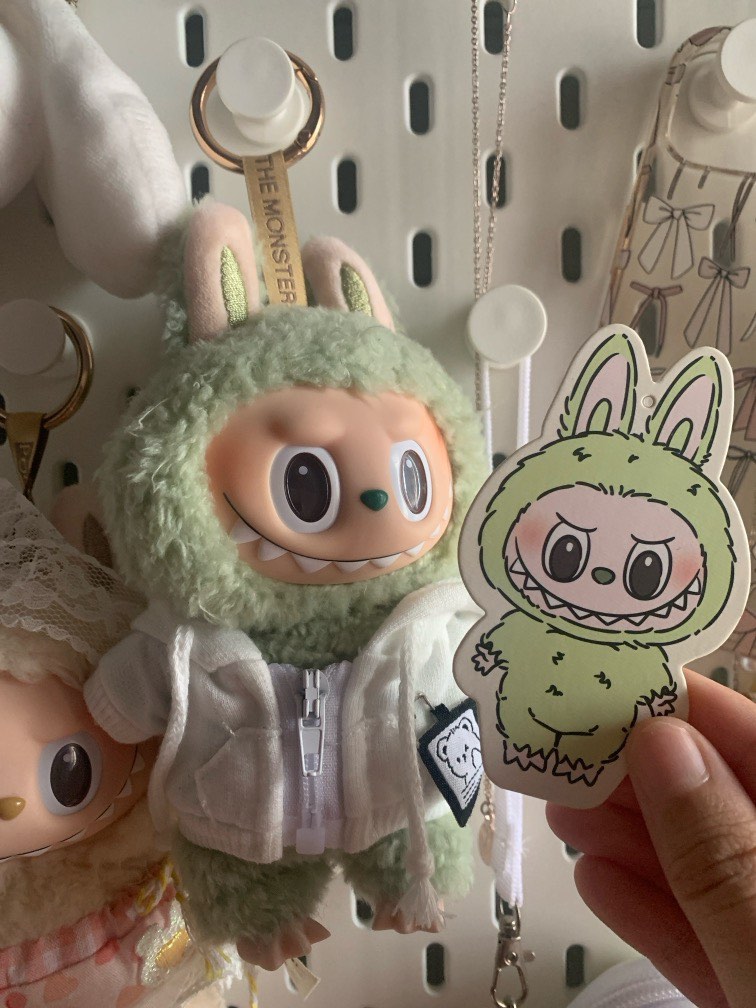 Labubu V1 Green Grape, Hobbies & Toys, Toys & Games on Carousell