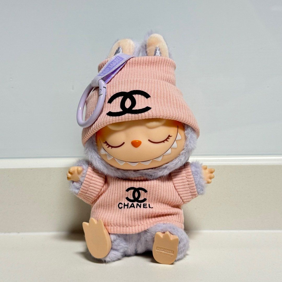 LABUBU PINK CHANEL OUTFIT, Hobbies & Toys, Toys & Games on Carousell