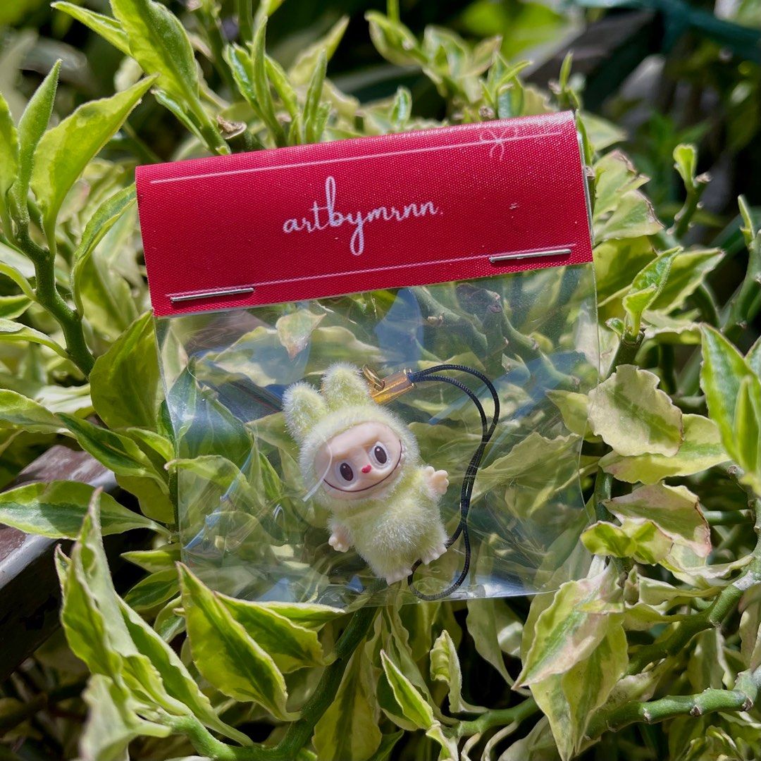 Lime Mini Labubu Phone Charm, Hobbies & Toys, Toys & Games on Carousell