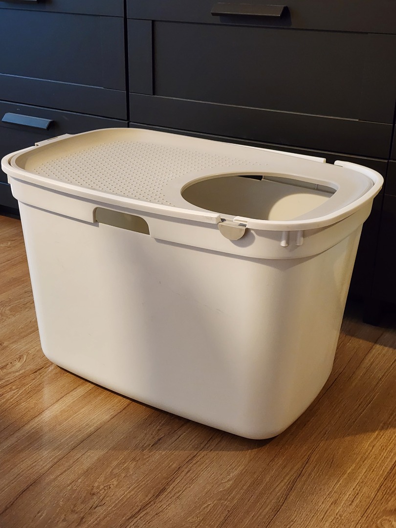 Litter Box, With Top Entry, Rectangular Large, Pet Supplies, Homes ...