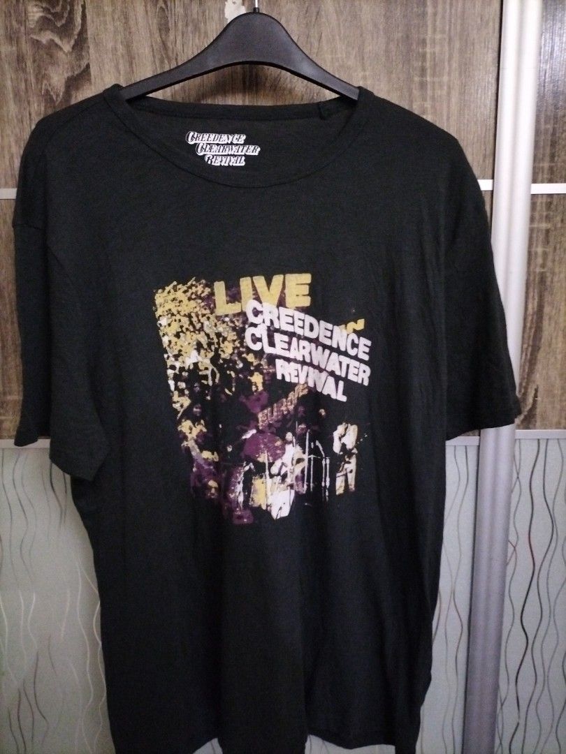 Live Creedence Clearwater Revival Band T-Shirts, Men's Fashion, Tops ...