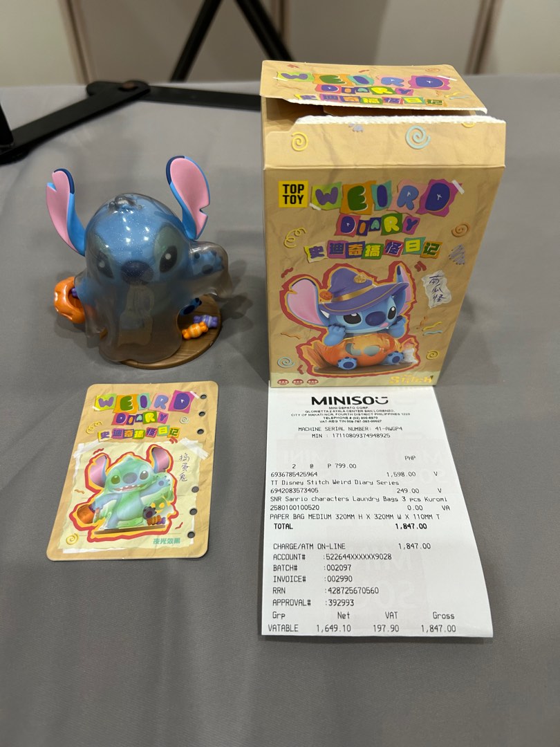 Miniso Stich Weird Diary Blind Box (Ghost), Hobbies & Toys, Toys ...