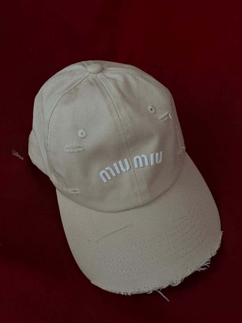 Miu Miu Cap, Men's Fashion, Watches & Accessories, Caps & Hats on Carousell