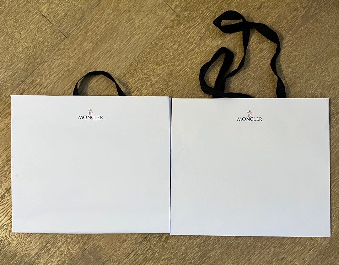Moncler paper bag store