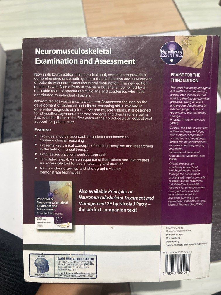 Neuromusculoskeletal examination and assessment, Hobbies & Toys, Books ...