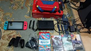 Nintendo Switch V2 Full Set, Video Gaming, Video Game Consoles ...