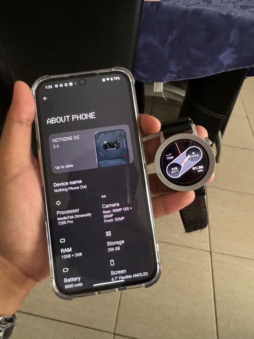 Nothing Phone 2a & CMF Watch Pro 2 Black 256GB, Mobile Phones & Gadgets ...