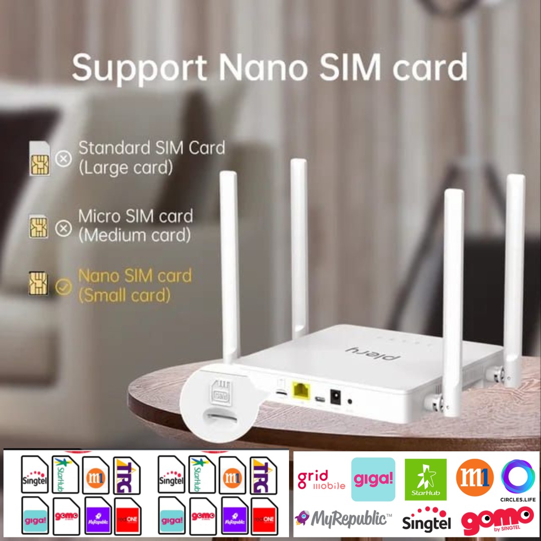 Plery R602 300Mbps Universal 4G Router LTE Cpe Sim Card Wifi Portable ...