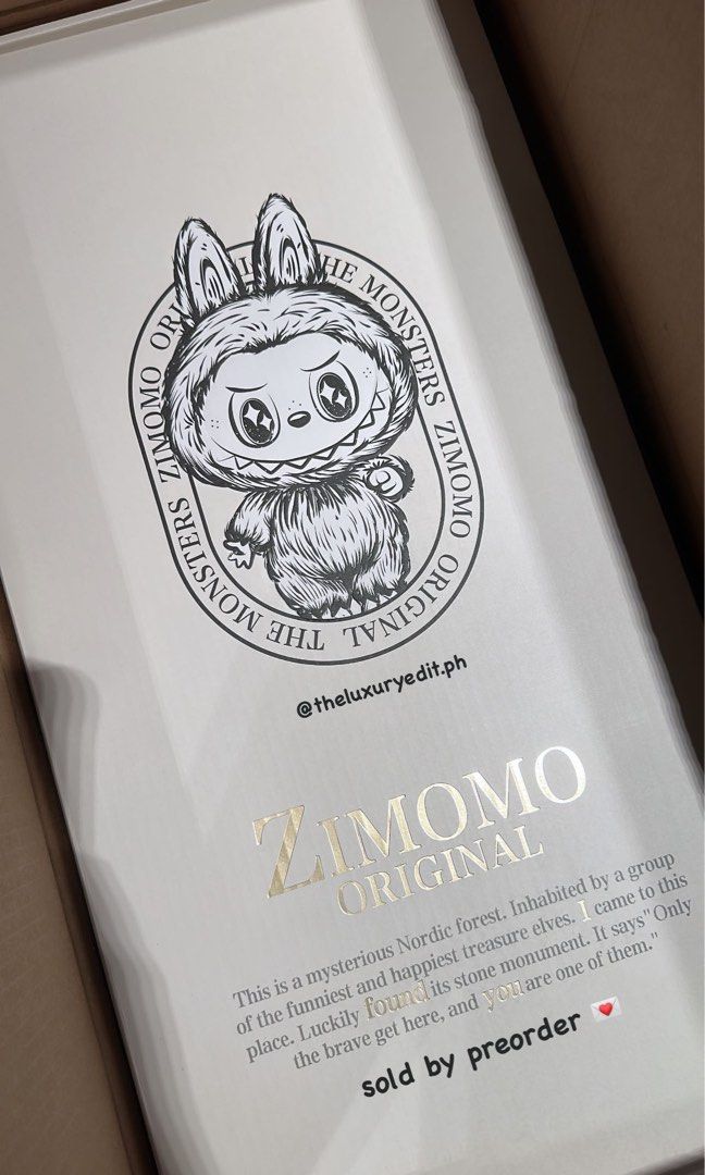 [PRE-ORDER] LABUBU ZIMOMO 58cm, Hobbies & Toys, Toys & Games on Carousell