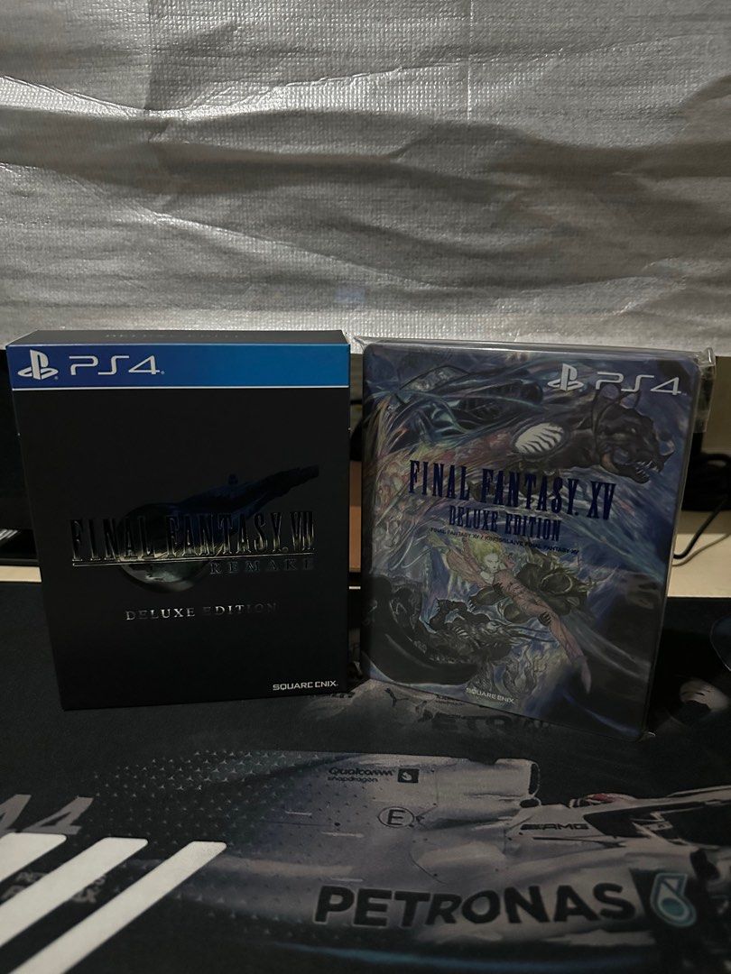 PS4 PS5 Final Fantasy 7 Remake Deluxe Edition Final Fantasy 15 Deluxe Editoon Set, Video Gaming ...