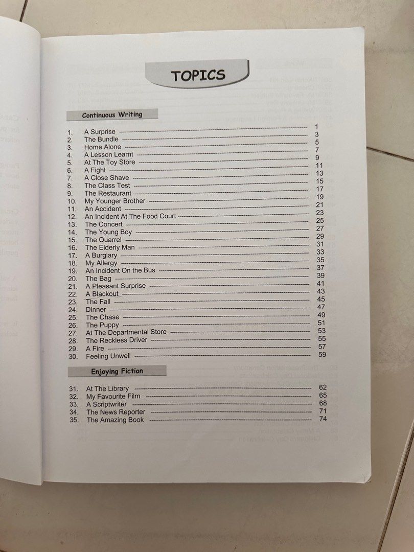 PSLE PRIMARY 6 must have ulitimate guide for Students english Compo/Essay writing, Hobbies ...