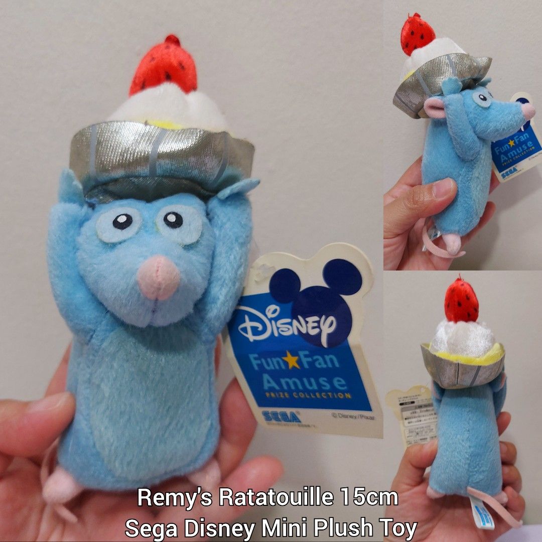 Remy's Ratatouille Sega Disney Mini Plush Toy - 15cm, Vintage Look ...