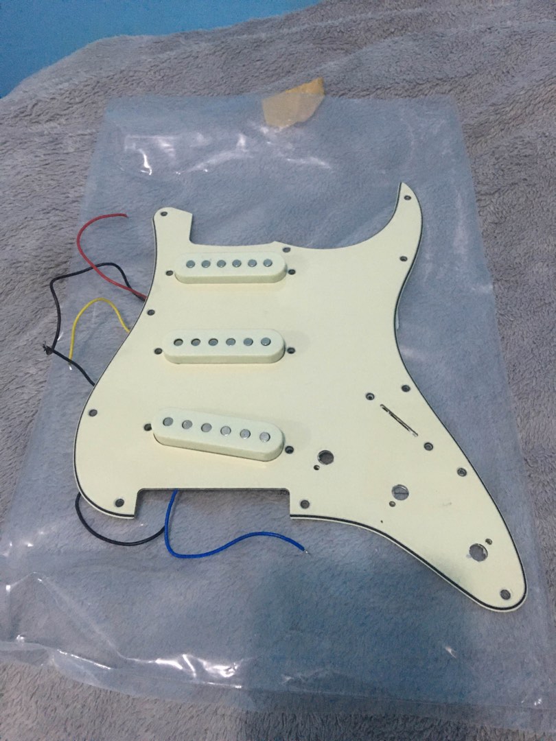 RJ Skycaster Ceramic Pickups and Cream Pickguard, Hobbies & Toys, Music ...