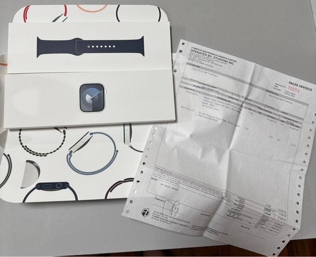 RUSH! Sealed Apple Watch Series 9 - 45MM Storm Blue / Silver with ...