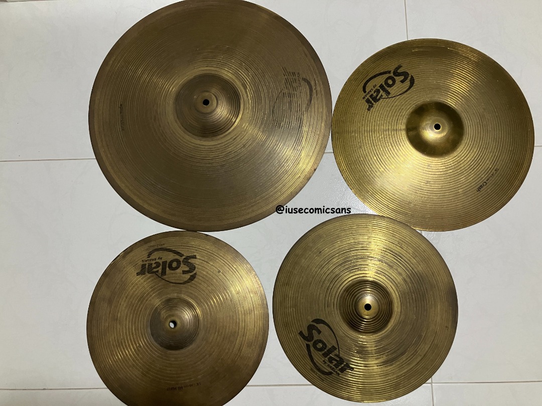 Sabian Solar Cymbals, Hobbies & Toys, Music & Media, Musical ...