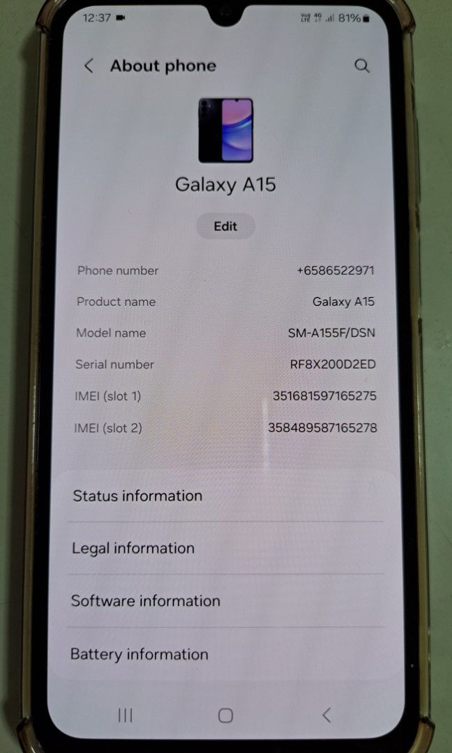 Samsung Galaxy A15 Black 128GB, Mobile Phones & Gadgets, Mobile Phones ...