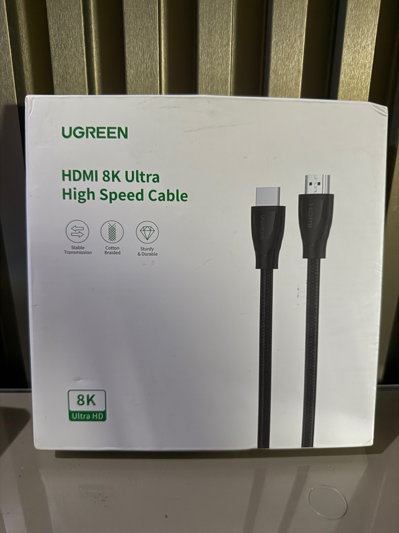 UGREEN HDMI A M/M CABLE WITH BRAIDED 1M 8K ULTRA HIGH SPEED CABLE, Computers & Tech, Parts ...