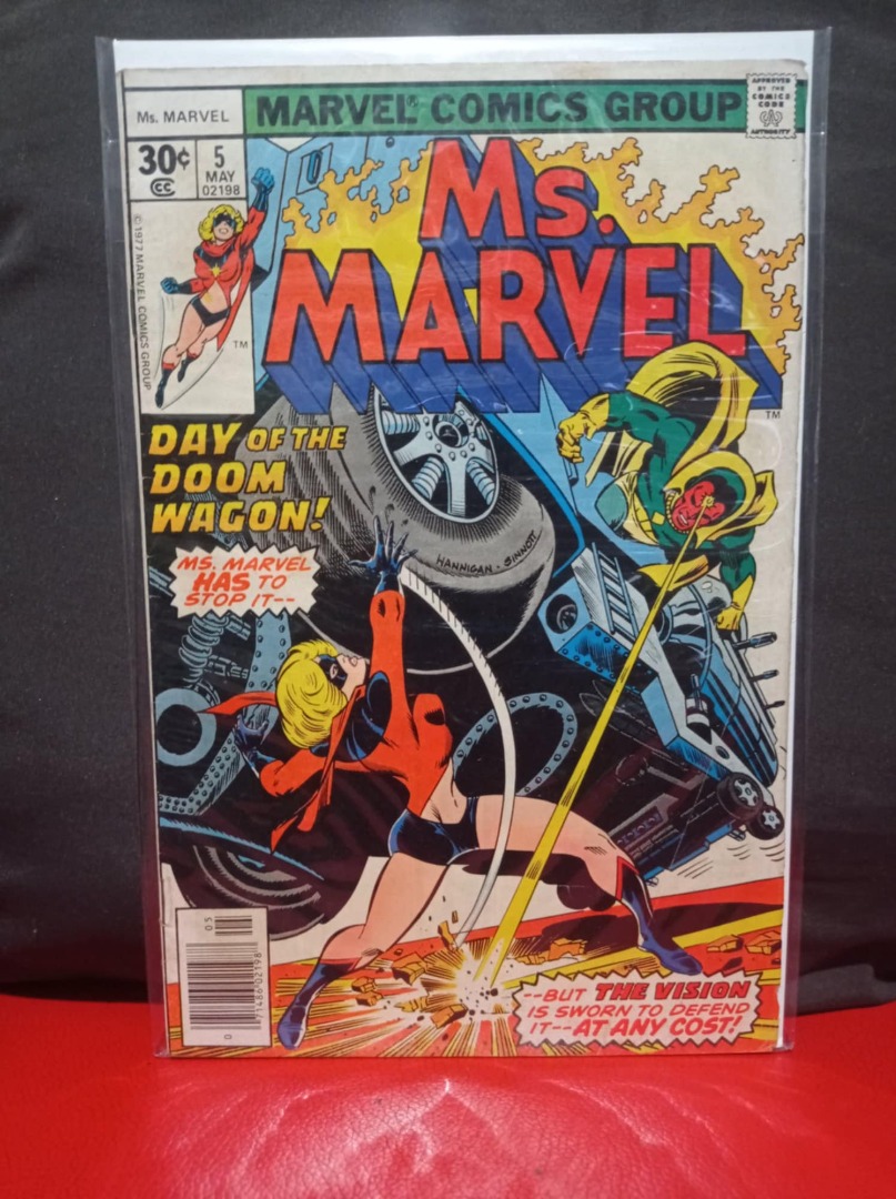 Vintage 1977 Ms. Marvel #5 Marvel Comics - The Vision and M.O.D.O.K ...