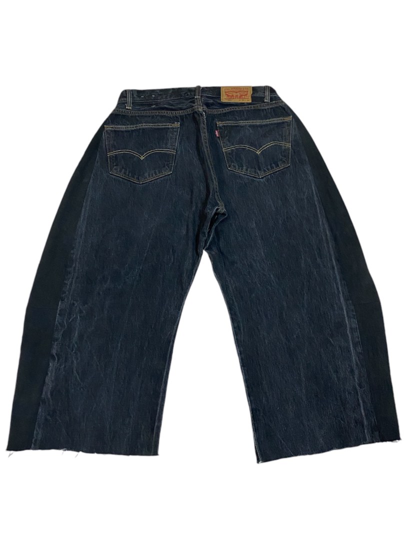 VINTAGE LEVIS 501 BUTTONFLY COLLAB WITH B-SIDE WIDE LEGGED LASSO PANTS, Men's Fashion, Bottoms ...