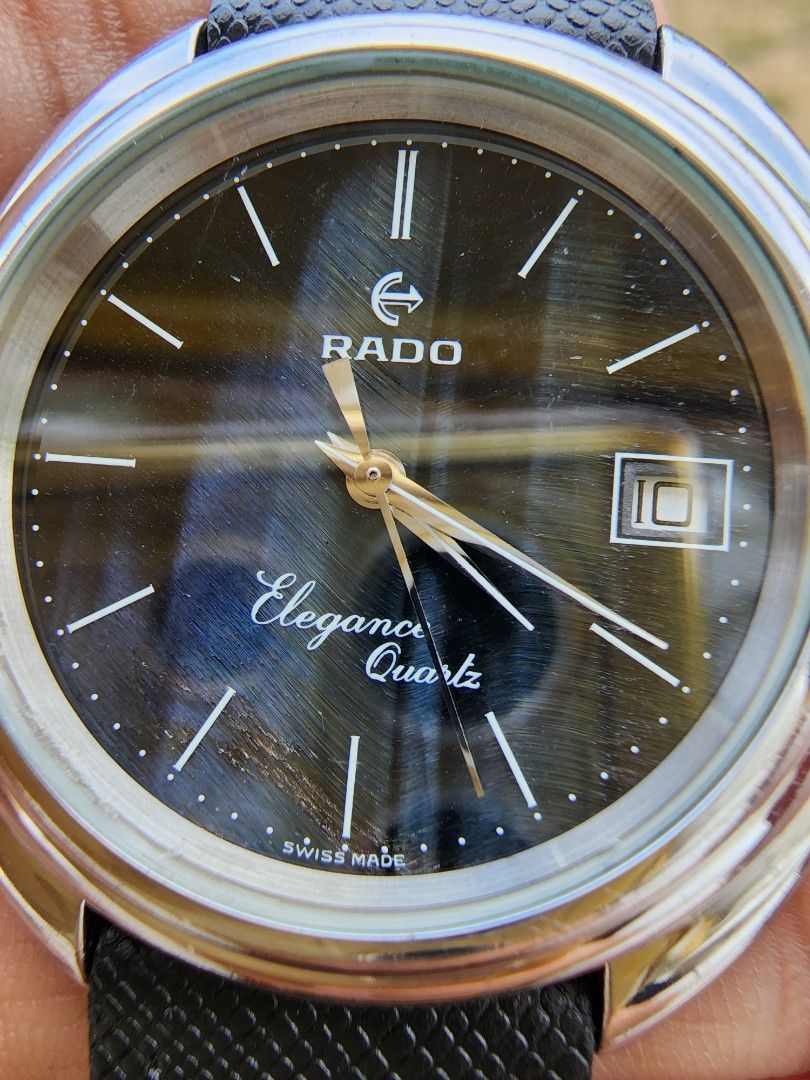 Vtg Rado Quartz Elegance Men Saiz Swiss Made, Men's Fashion, Watches ...