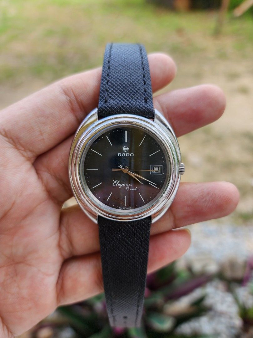 Vtg Rado Quartz Elegance Men Saiz Swiss Made, Men's Fashion, Watches ...