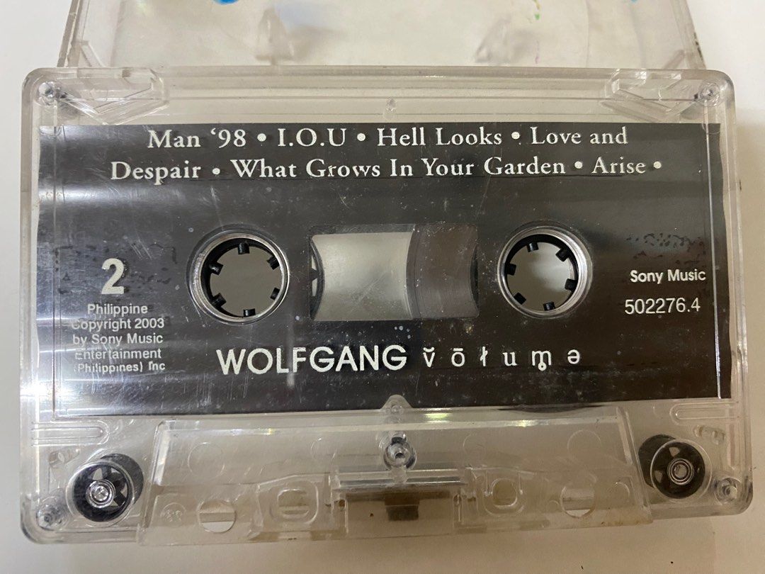 WOLFGANG - Volume - OPM Philippines Original Heavy Metal Music Album Cassette Tape - No Cover ...