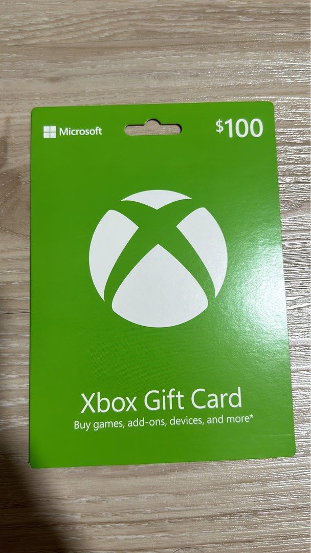 Xbox Gift Card 100 credit Video Gaming Gaming Accessories Game Gift Cards Accounts on Carousell