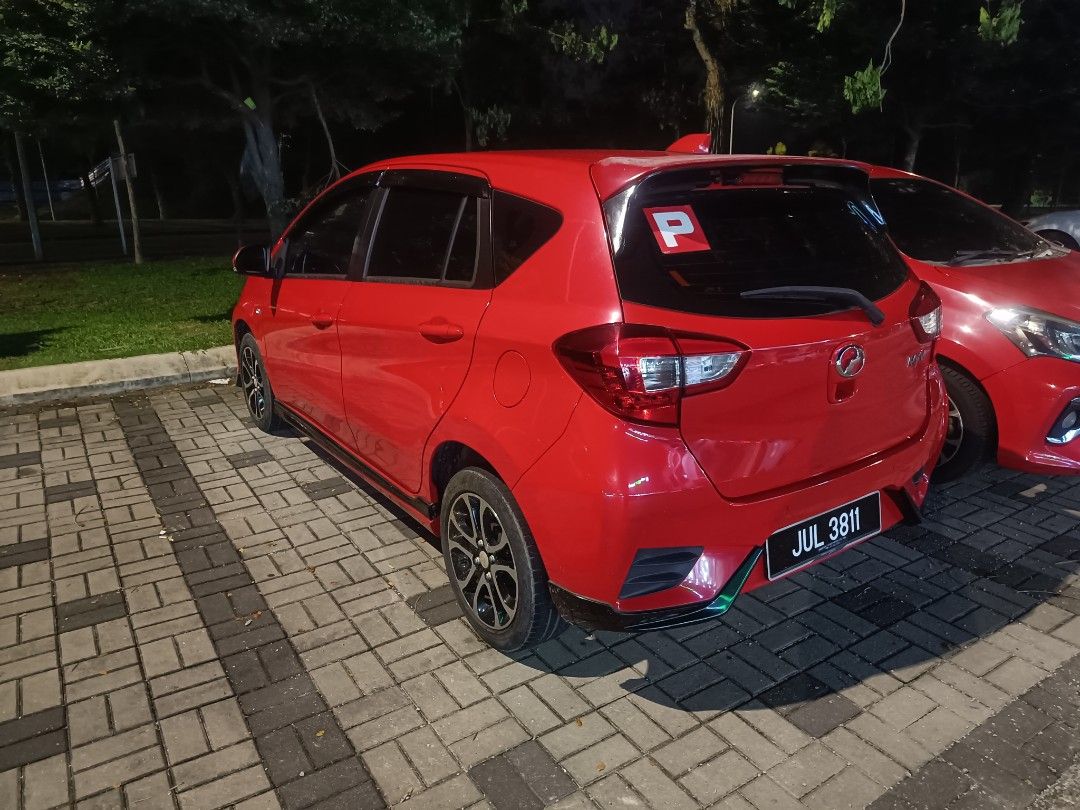 2021 Red Myvi Manual, Cars, Cars for Sale on Carousell