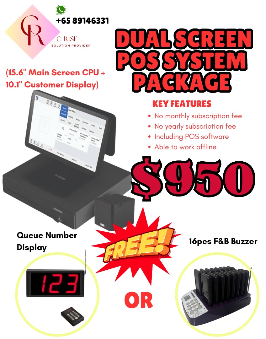 PROMO DUAL SCREEN POS SYSTEM PACKAGE!!!, Computers & Tech, Office ...