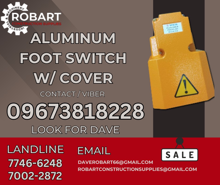 ALUMINUM FOOT SWITCH W/ COVER, Commercial & Industrial, Industrial ...